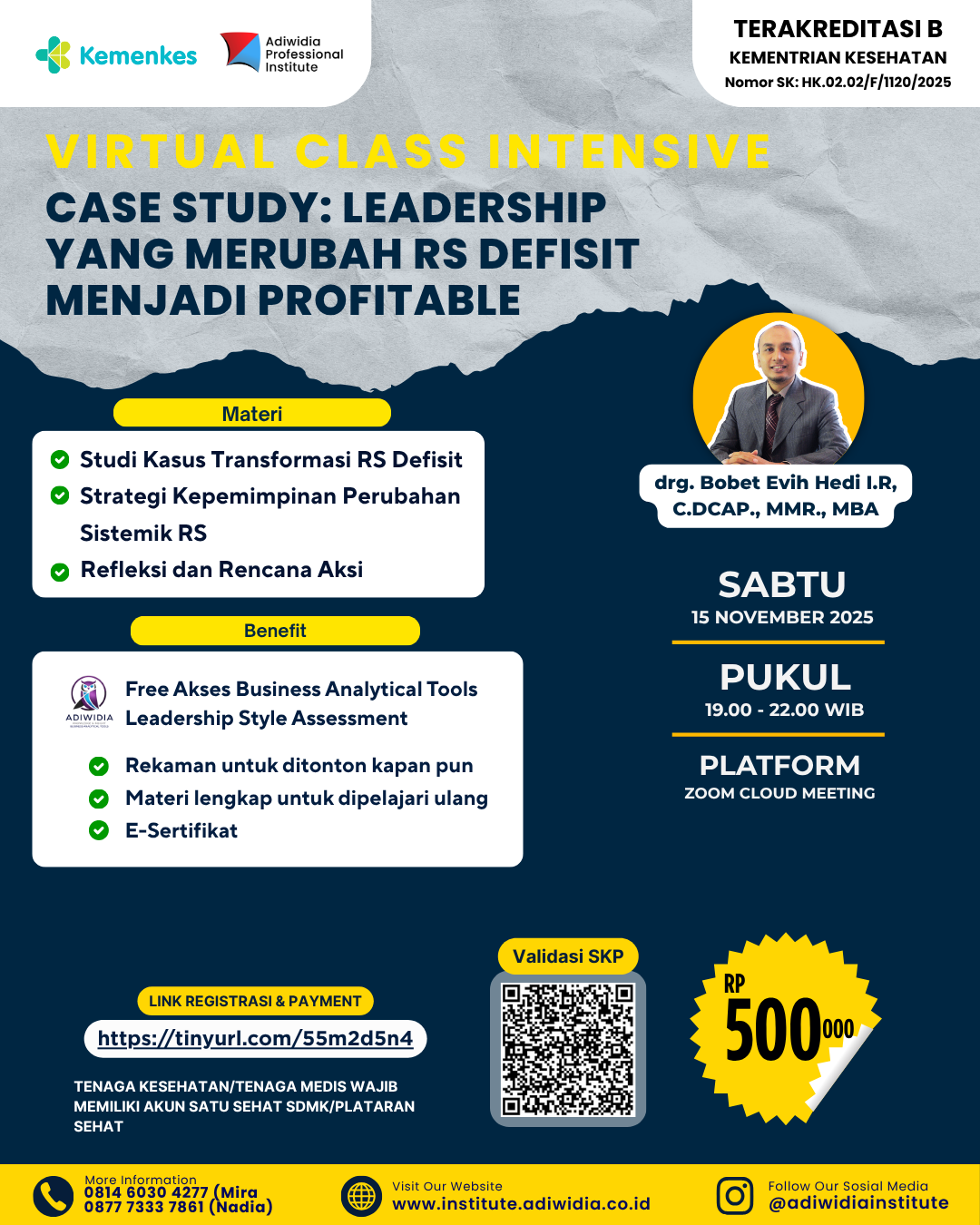 Webinar Merubah RS Defisit Menjadi Profitable